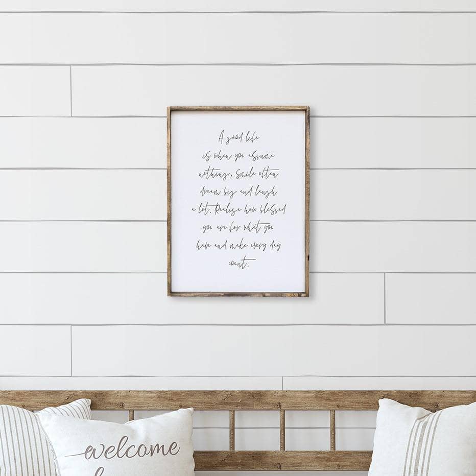 A Good Life Wood Sign - WilliamRaeDesigns