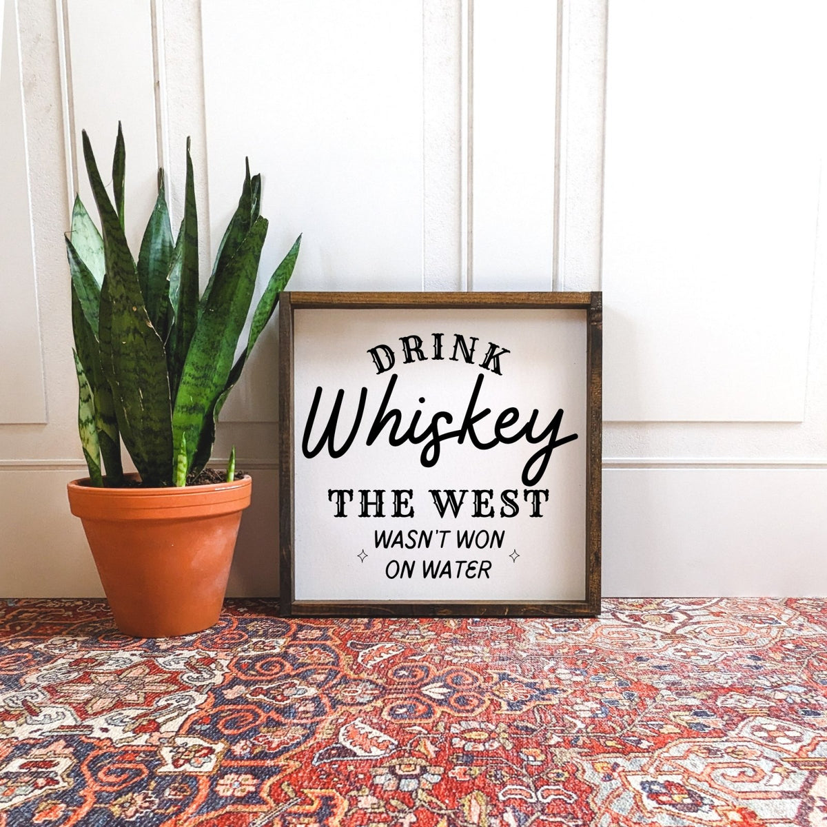 Drink Whiskey Wood Sign - WilliamRaeDesigns