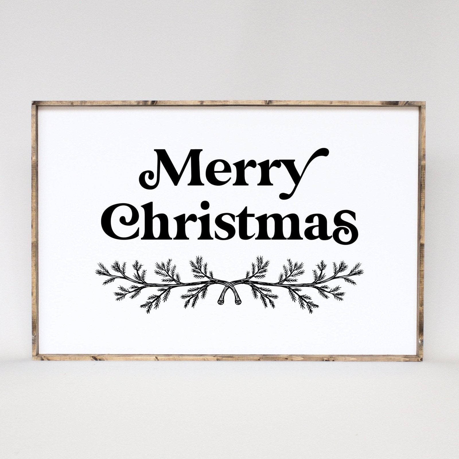 Merry Christmas Large Wood Sign - WilliamRaeDesigns