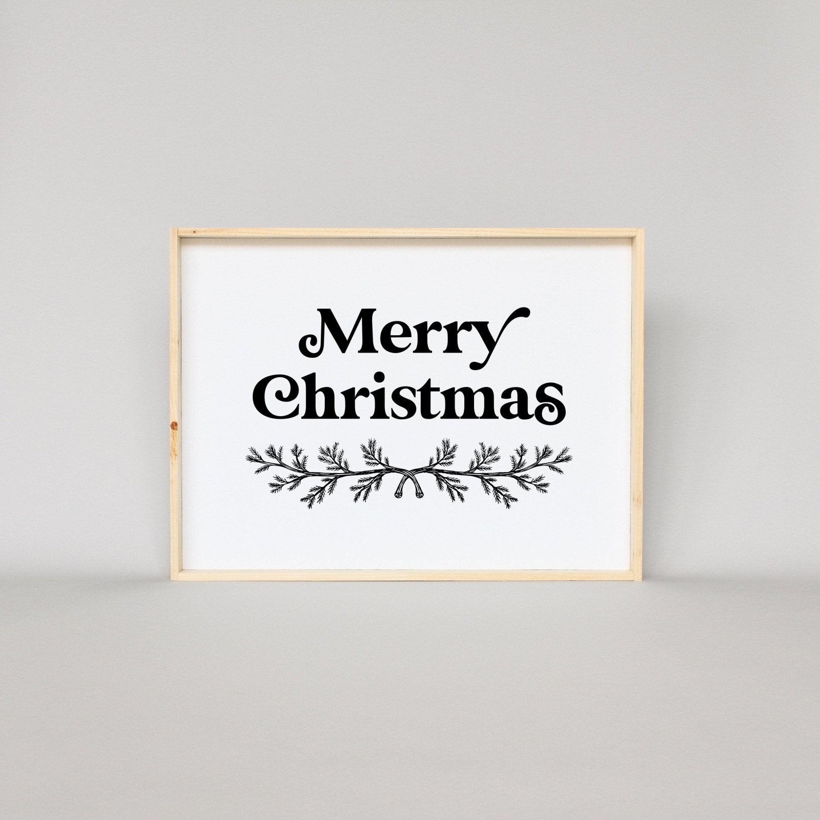 Merry Christmas Large Wood Sign - WilliamRaeDesigns
