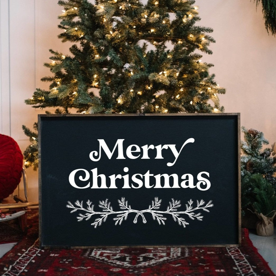 Merry Christmas Large Wood Sign - WilliamRaeDesigns