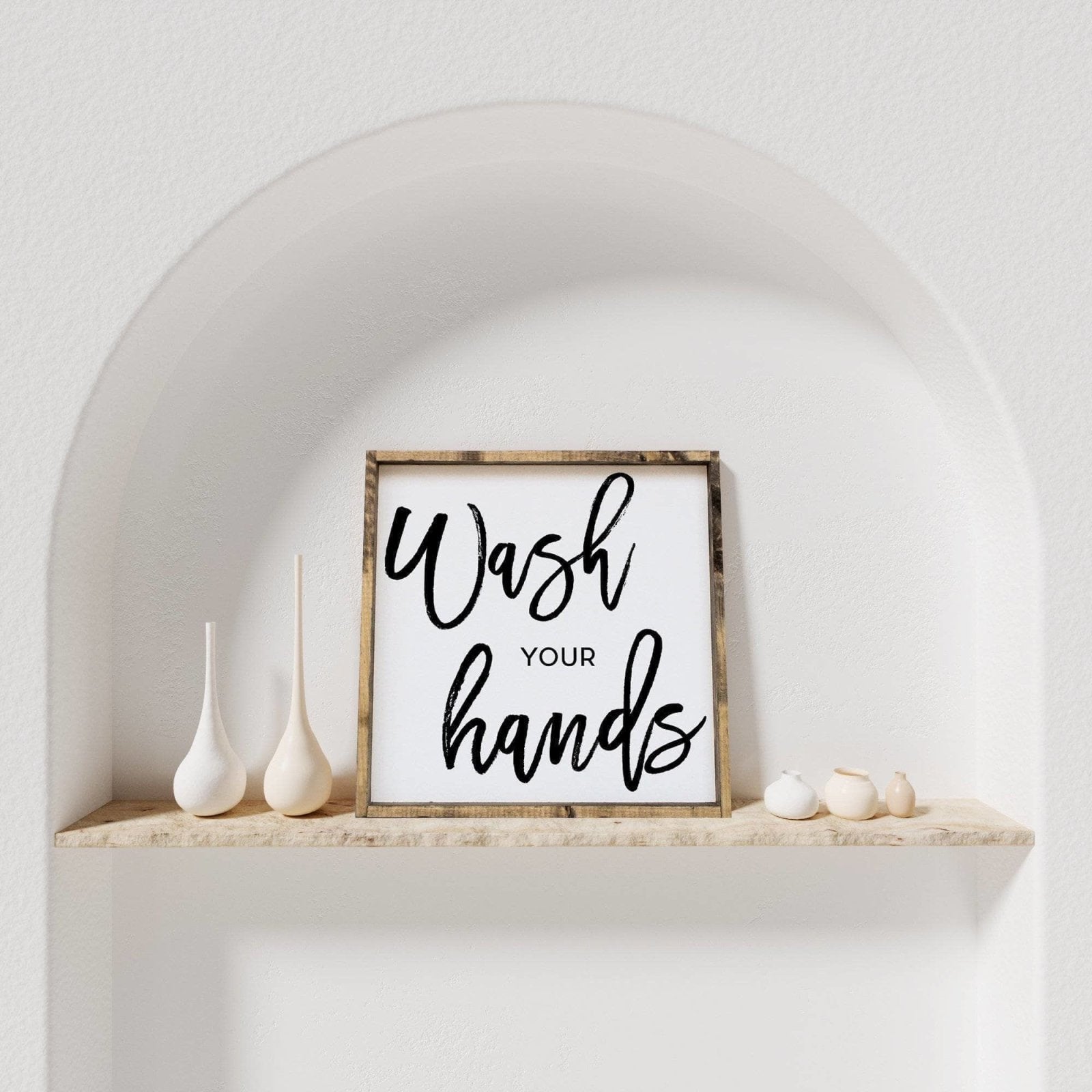 Wash Your Hands Wood Sign - WilliamRaeDesigns