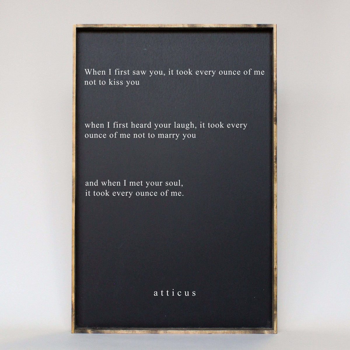 When I First Saw You ... Wood Sign - WilliamRaeDesigns
